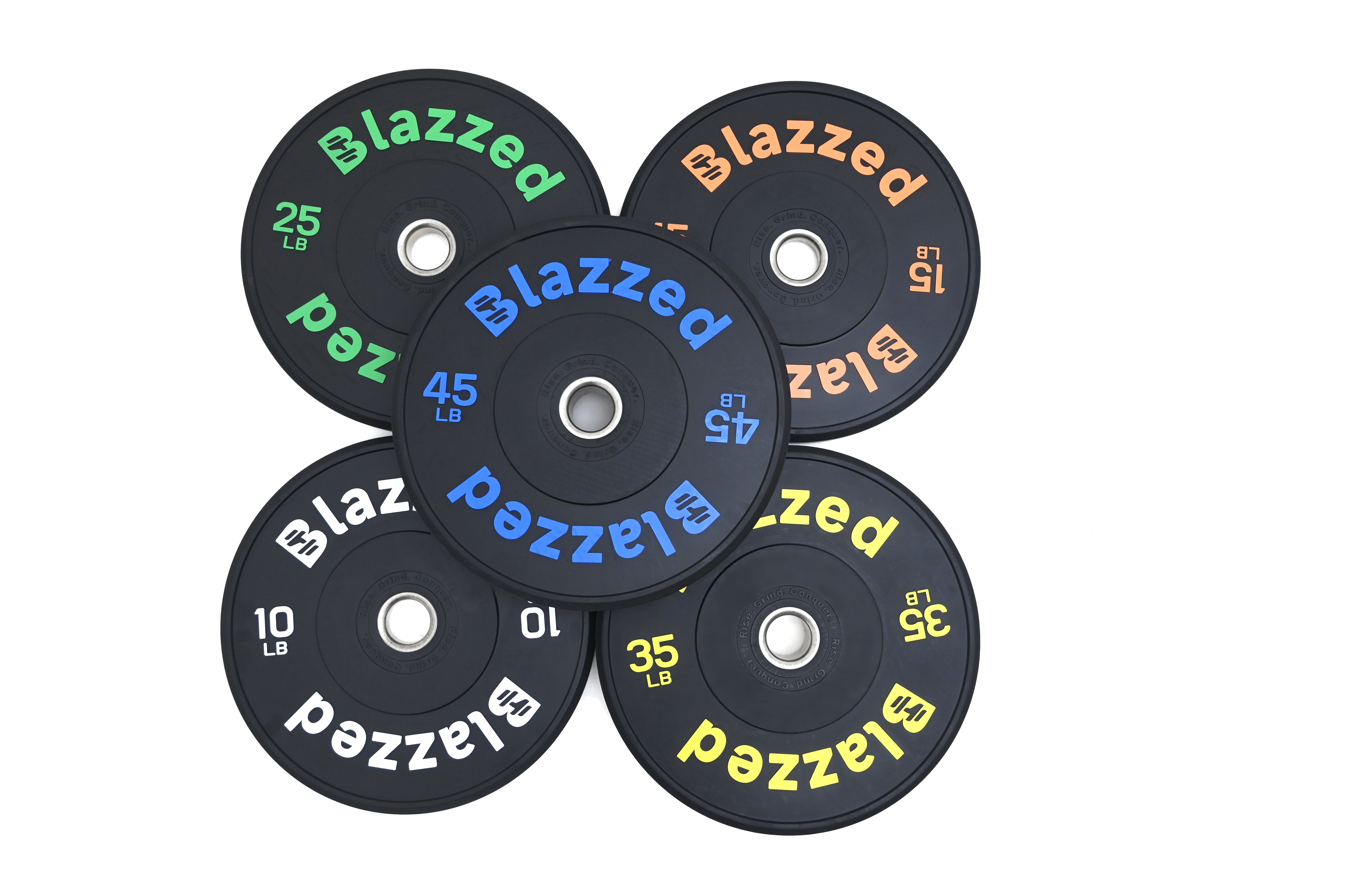 Blazzed HDX 260lb Bumper Plate Set